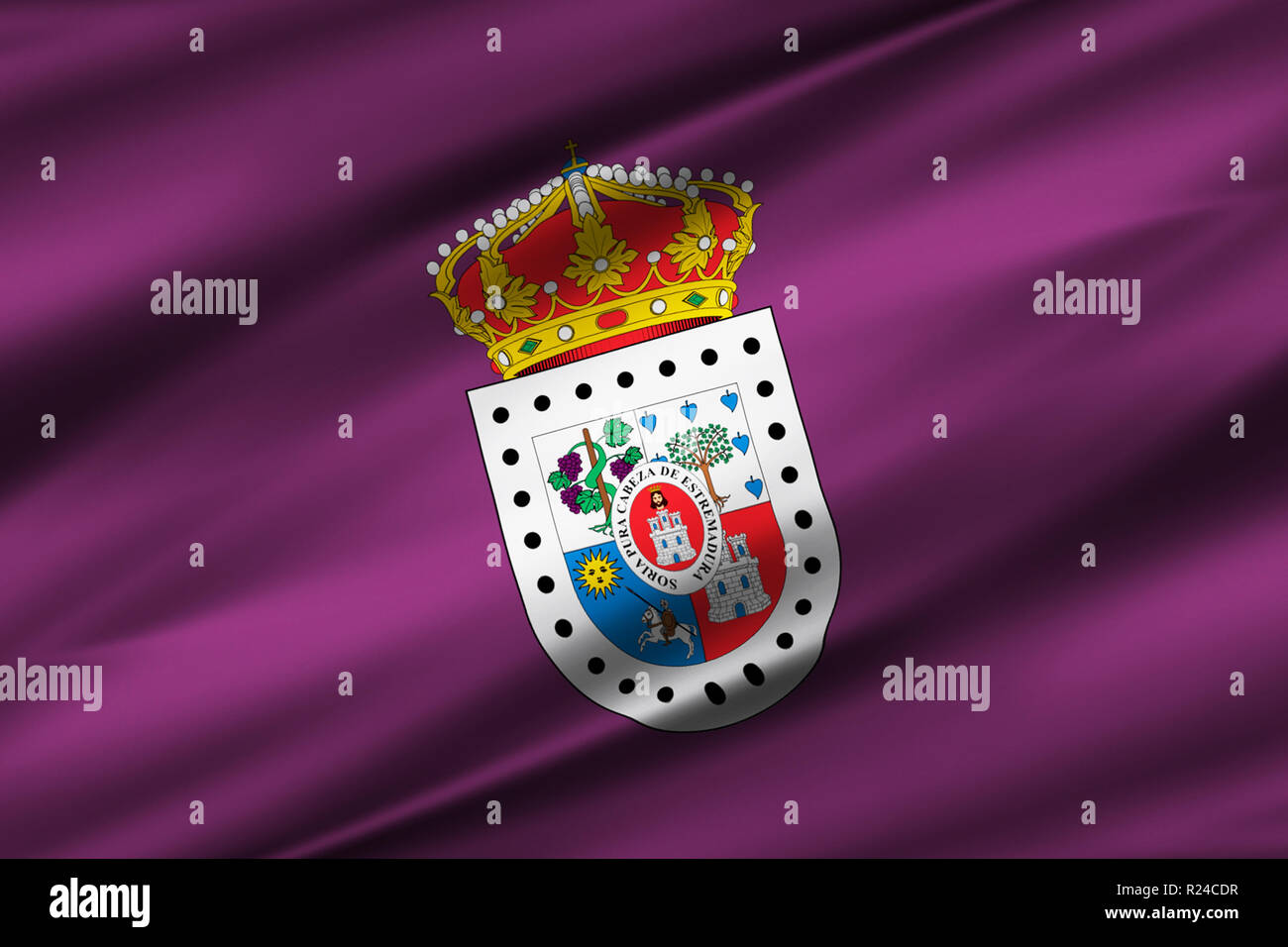Soria 3D waving flag illustration. Texture can be used as background ...