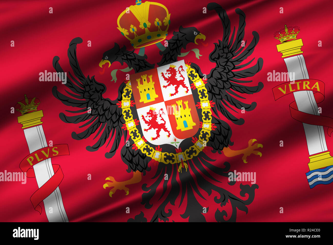 Toledo 3D waving flag illustration. Texture can be used as background ...