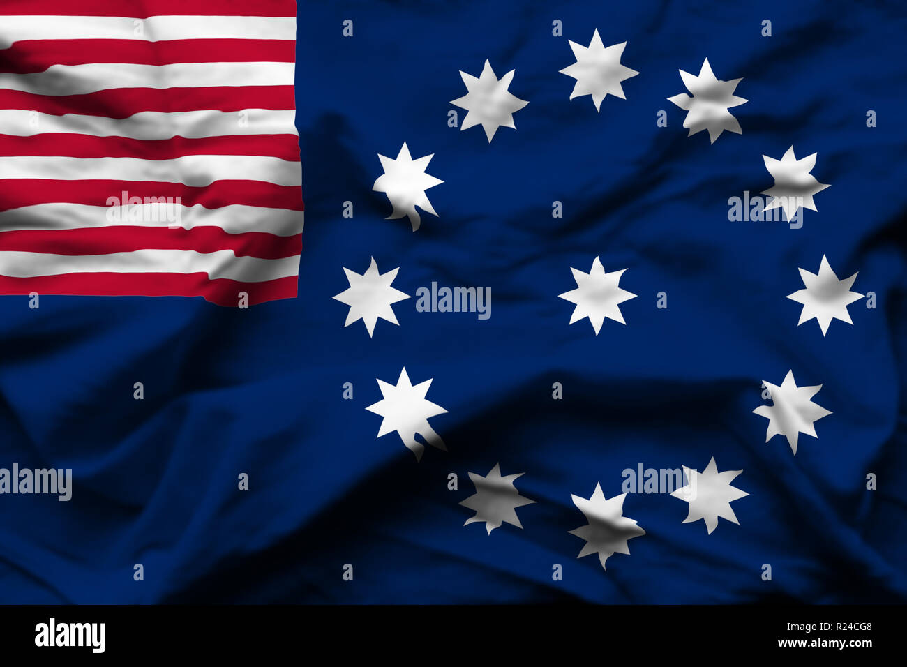 Easton Pennsylvania 3D wrinkled flag illustration. Usable for ...