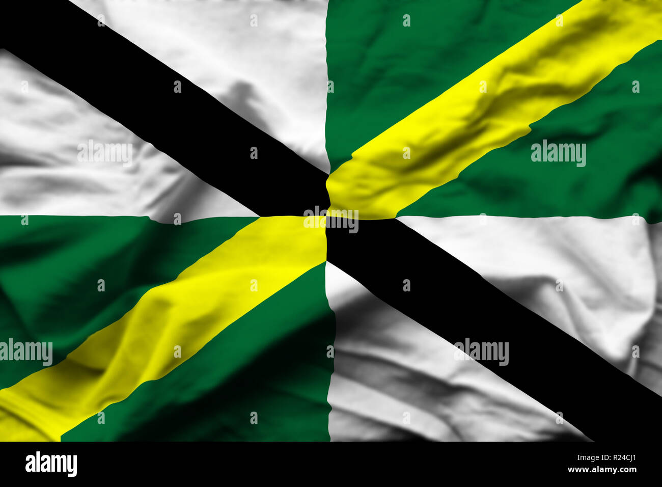 Monterey California 3D wrinkled flag illustration. Usable for ...