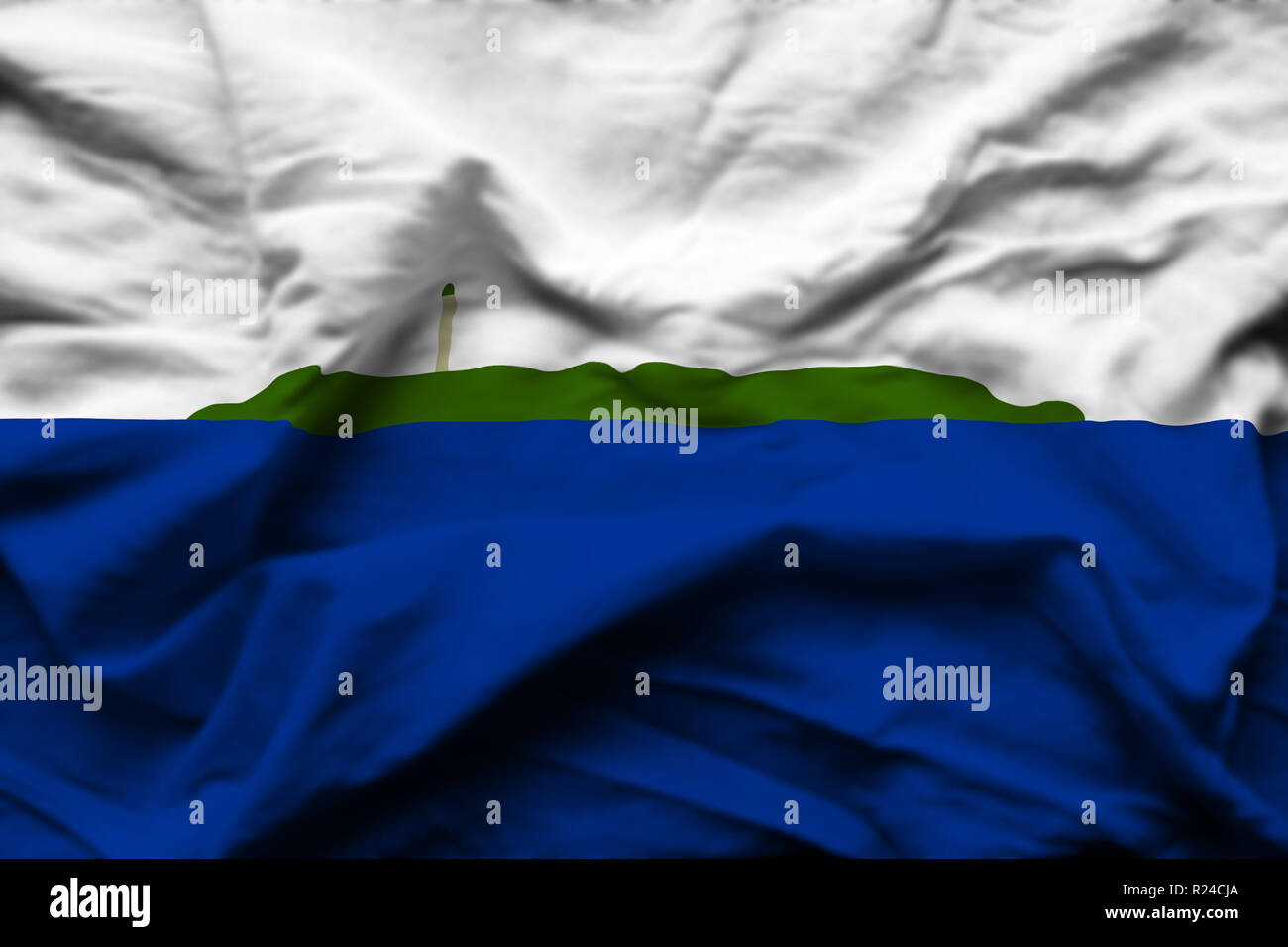 Navassa Island 3D wrinkled flag illustration. Usable for background and ...