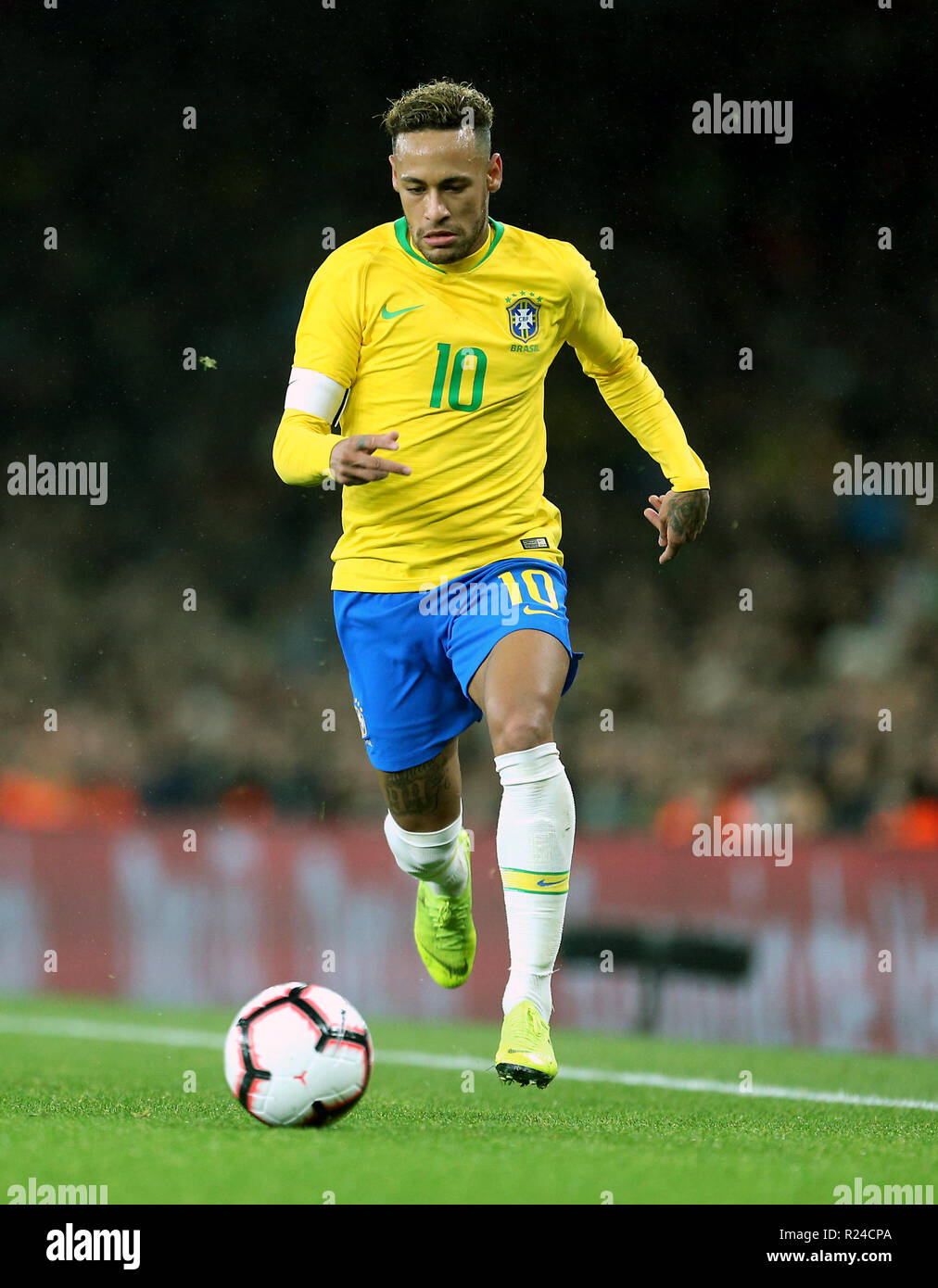 Brazil's Neymar during the International Friendly match at the Emirates ...