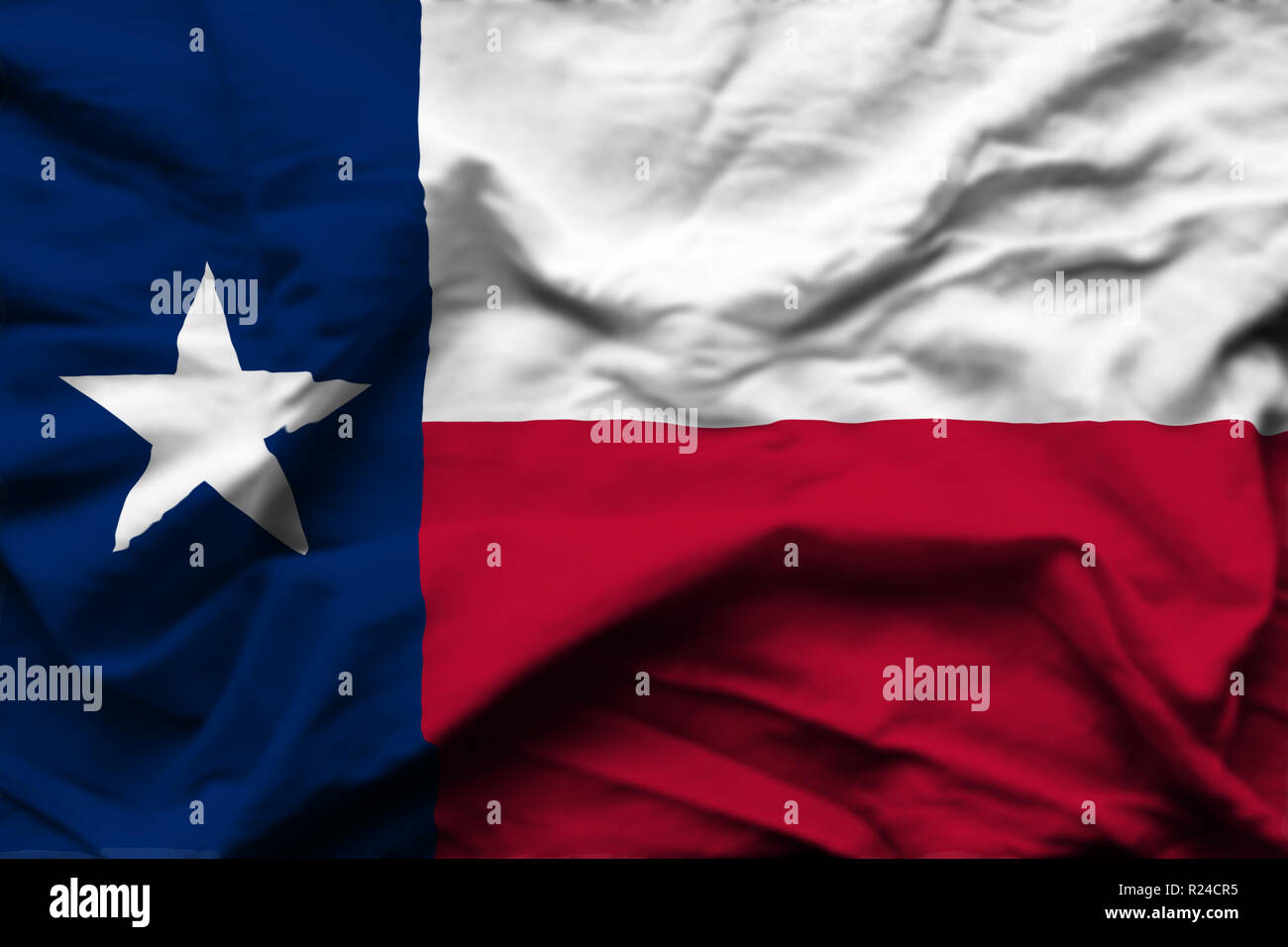 Texas 3D wrinkled flag illustration. Usable for background and texture ...