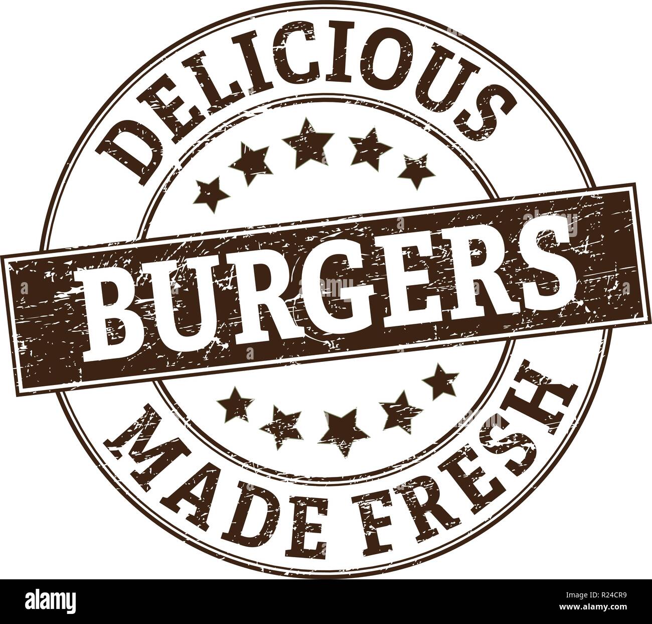 round stamp in retro style Stock Vector Image & Art - Alamy