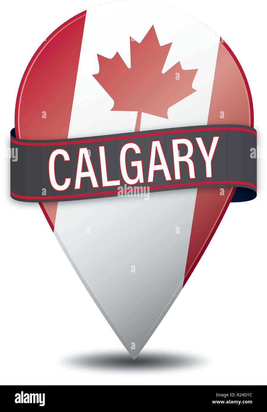 Calgary vector map hi-res stock photography and images - Alamy