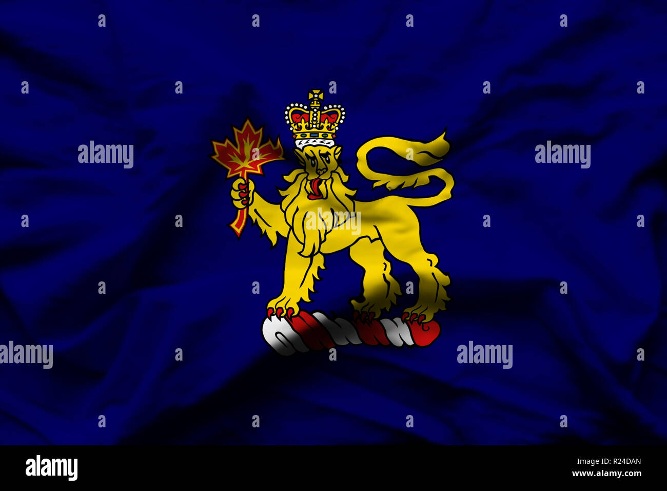 Governor-General Of Canada 3D wrinkled flag illustration. Usable for ...