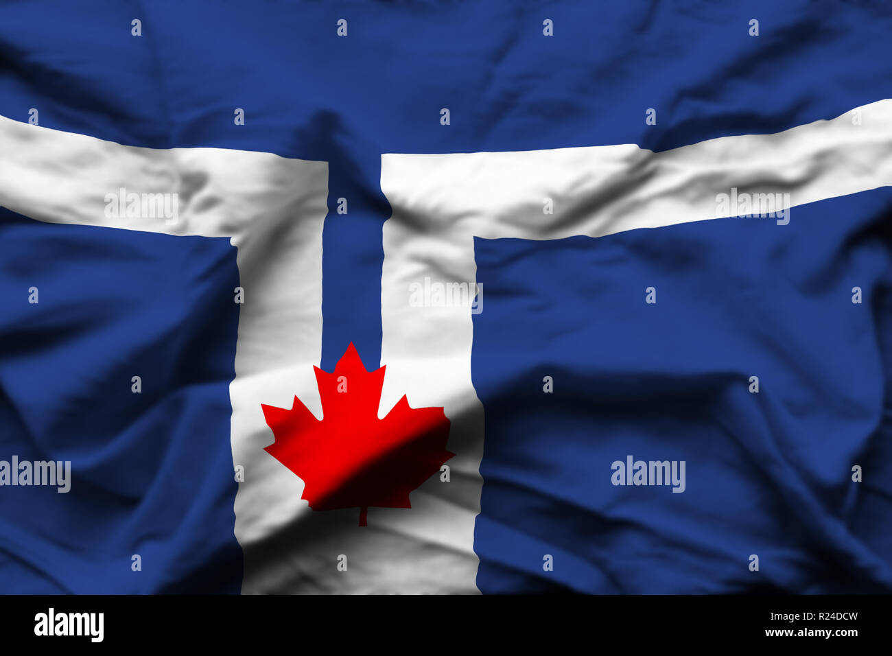 Toronto Flag 3D wrinkled flag illustration. Usable for background and ...