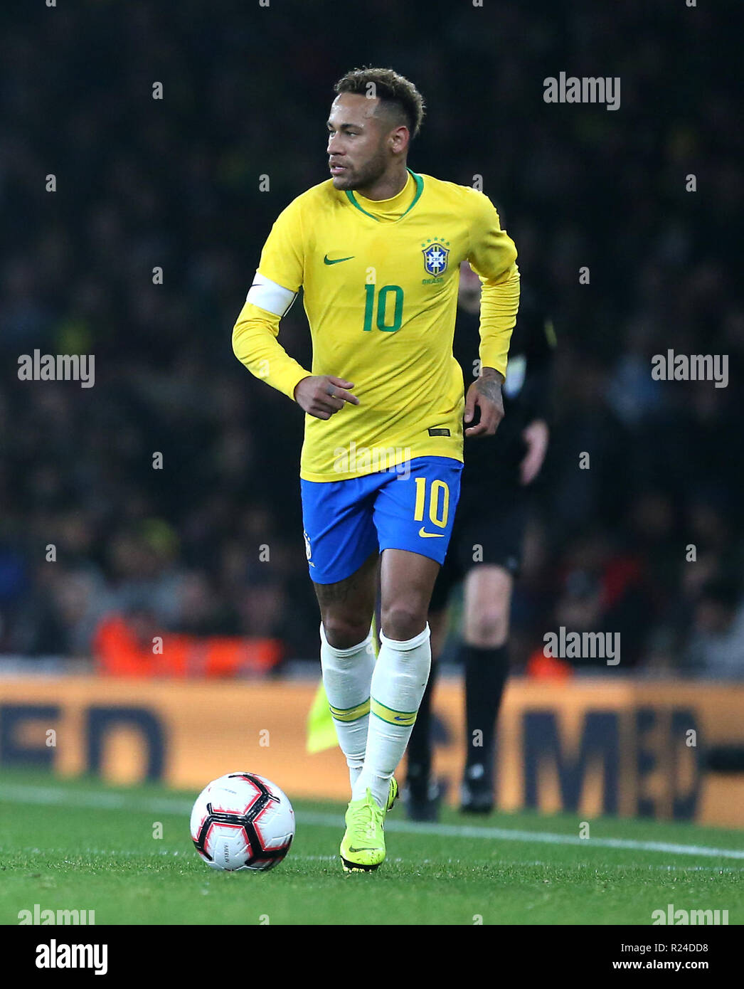 Brazil's Neymar during the International Friendly match at the Emirates ...