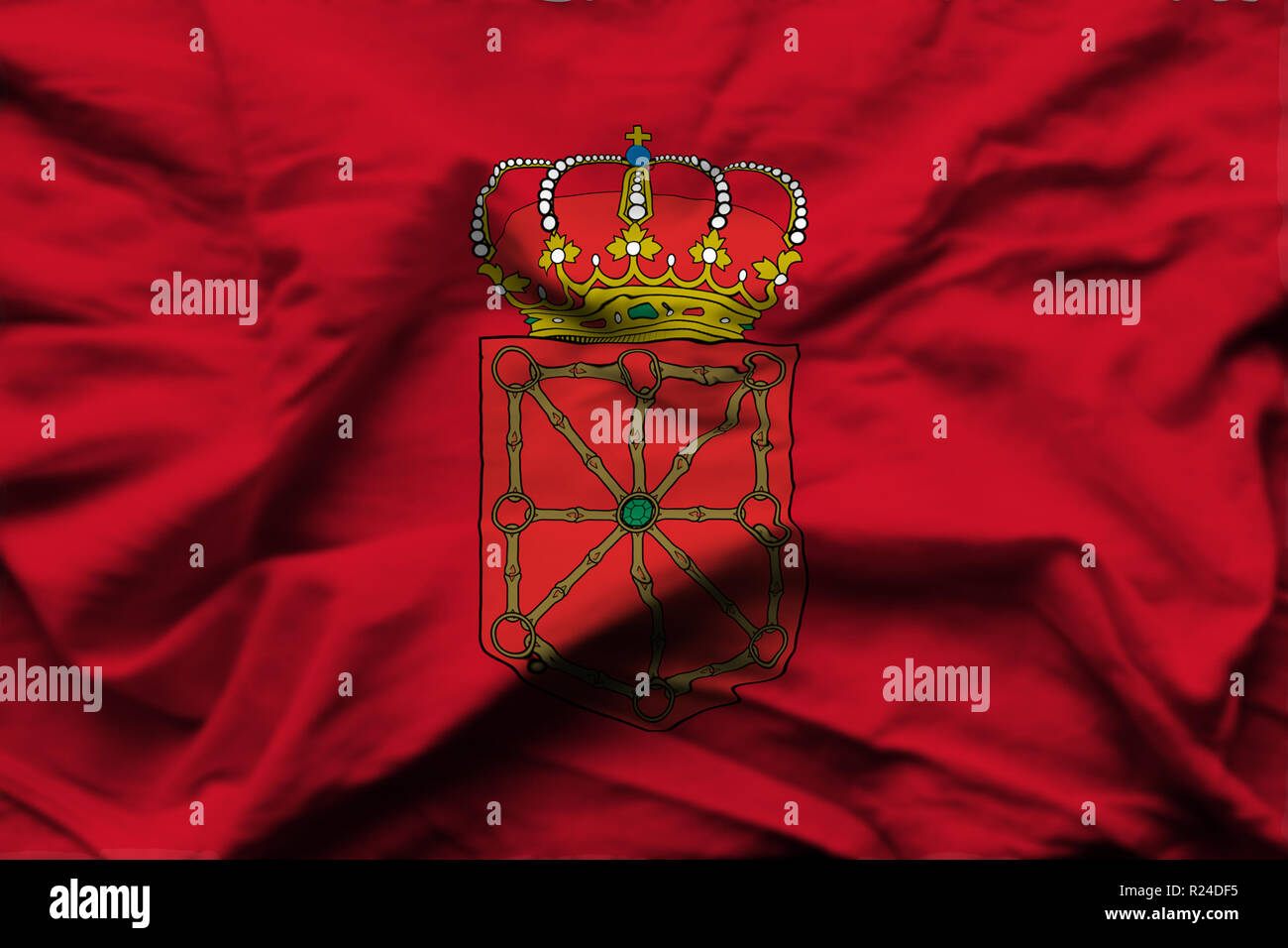 Navarro 3D wrinkled flag illustration. Usable for background and ...