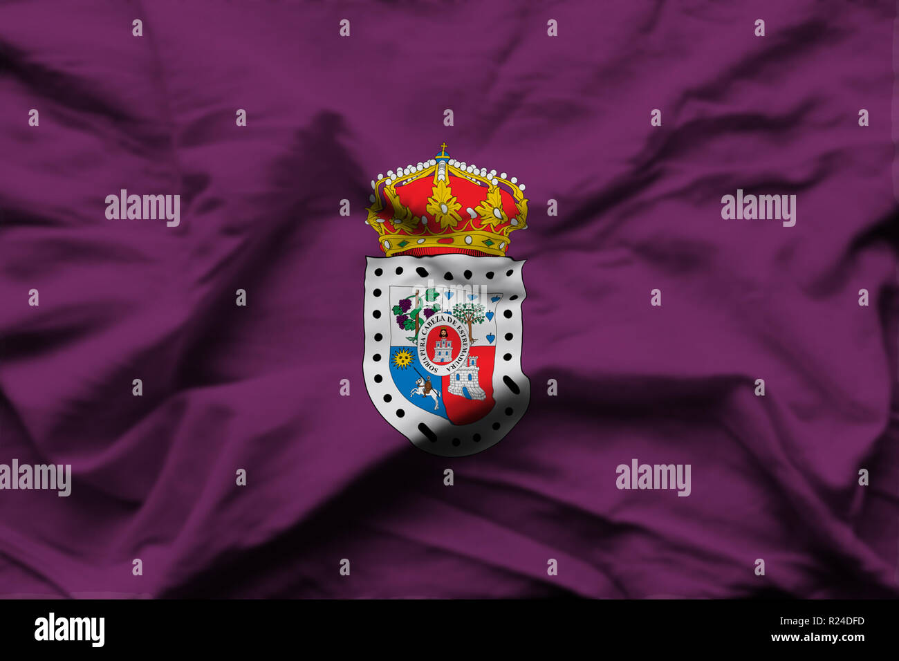 Soria 3D wrinkled flag illustration. Usable for background and texture ...