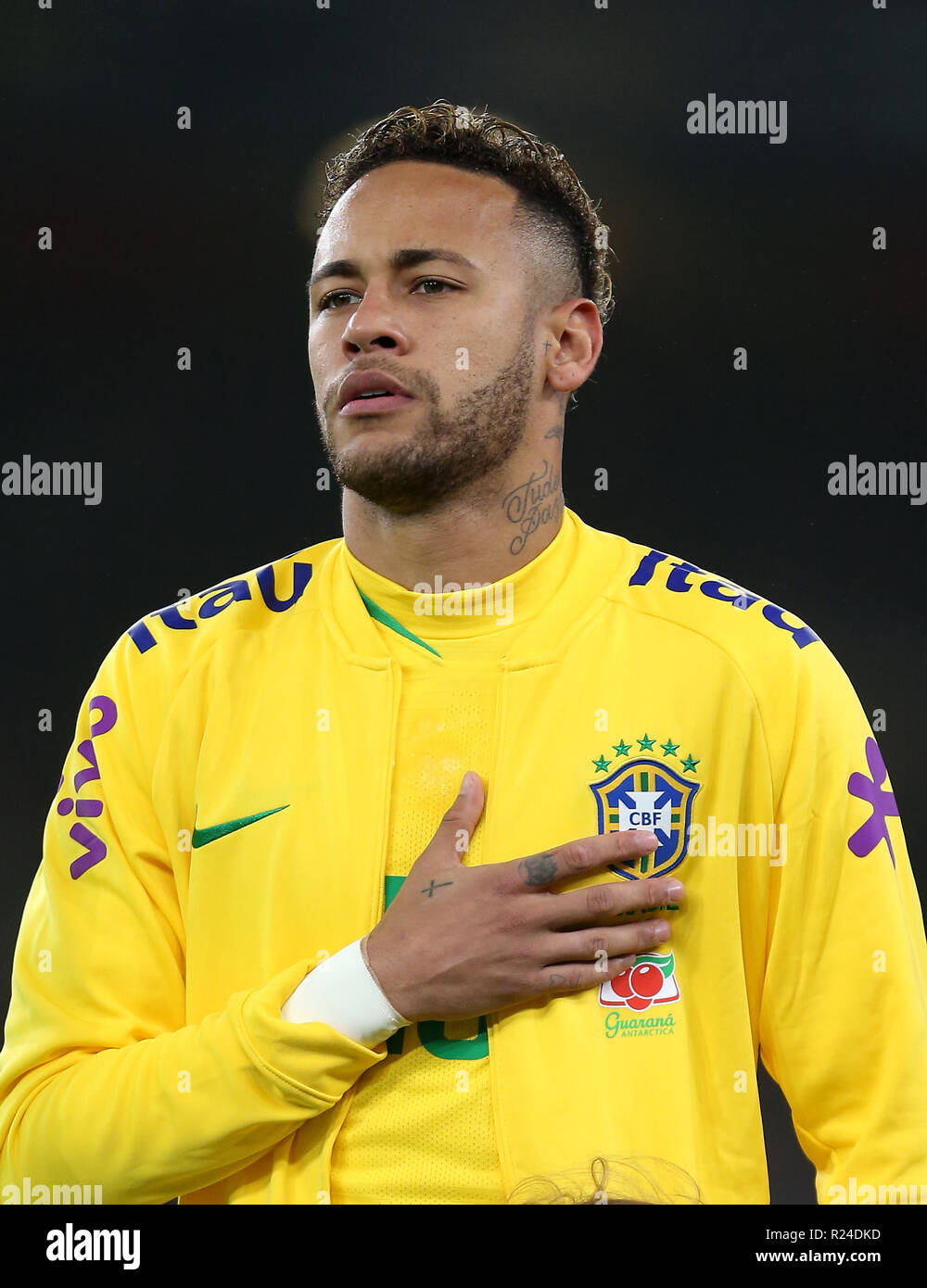 Brazil's Neymar during the International Friendly match at the Emirates ...