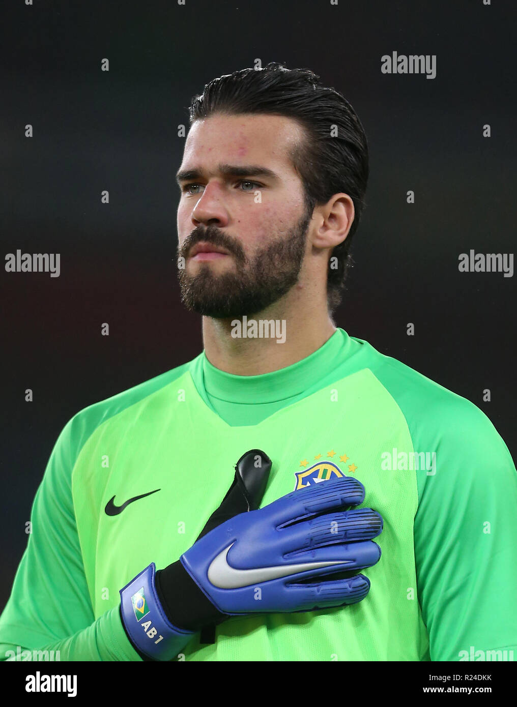 Brazil's Alisson during the International Friendly match at the ...