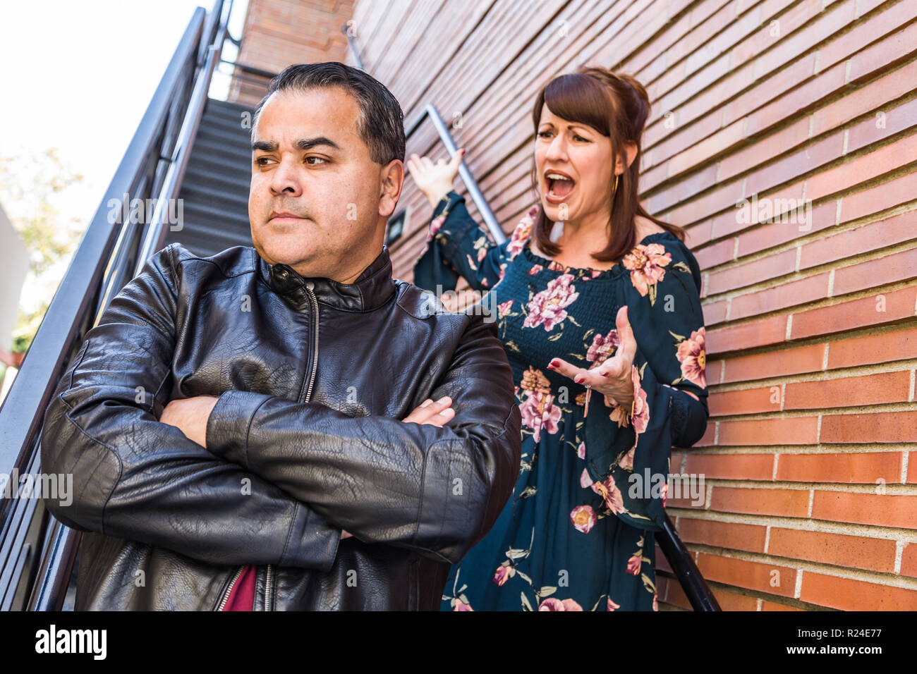 Mixed race couple arguing hi-res stock photography and images - Alamy