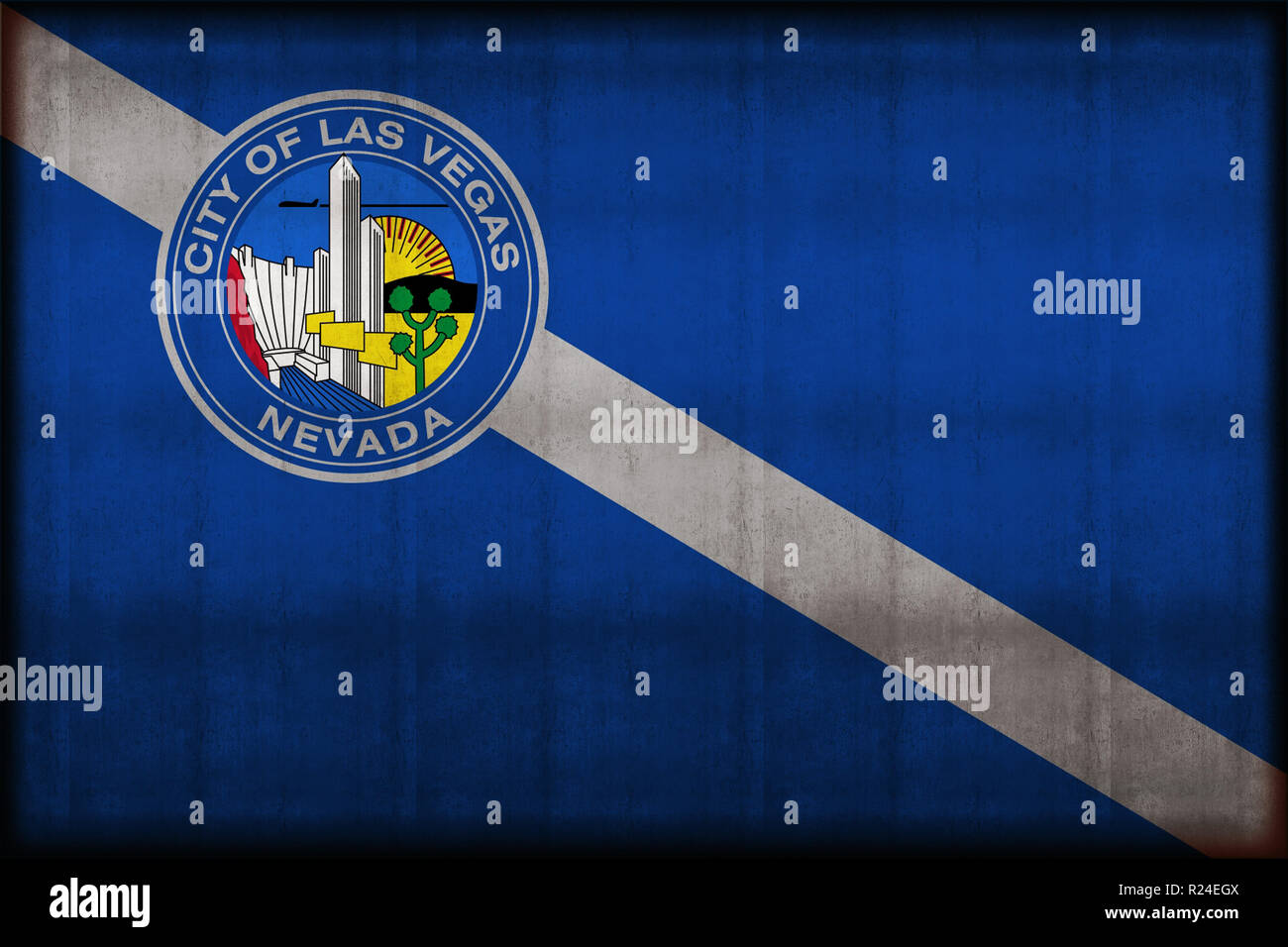 Las Vegas Nevada rusty flag illustration. Usable for background and ...