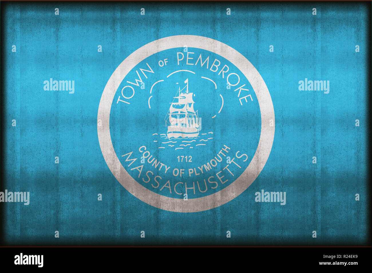 Pembroke rusty flag illustration. Usable for background and texture ...
