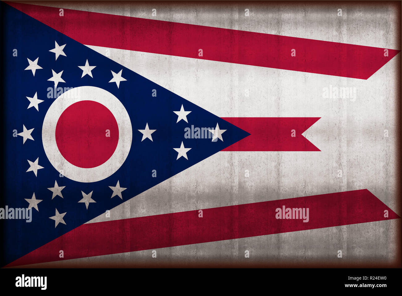 Ohio rusty flag illustration. Usable for background and texture Stock ...