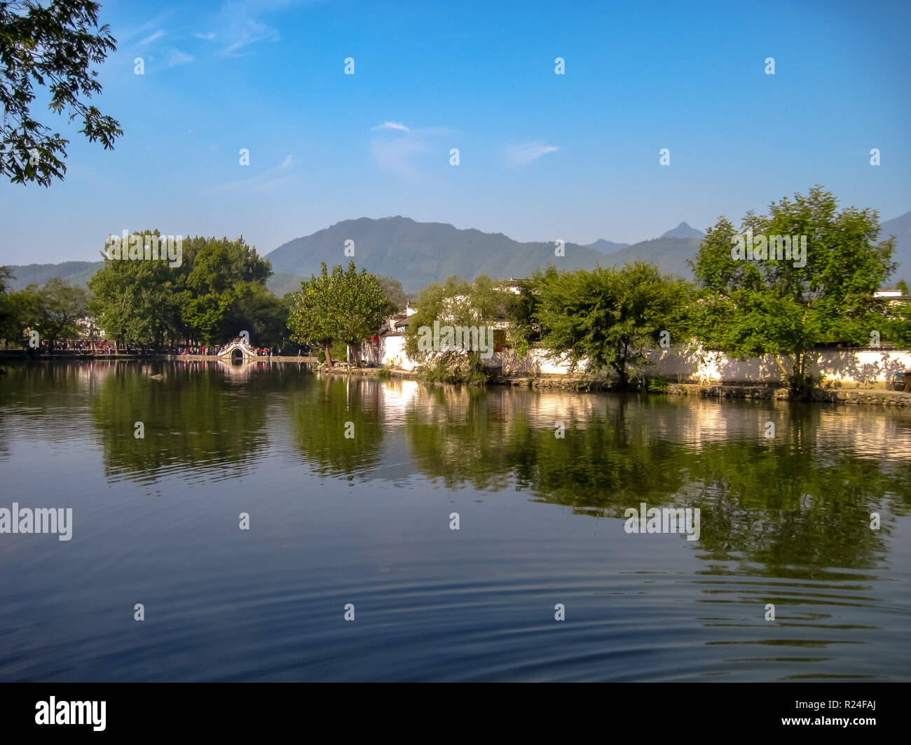 Unesco listed Hongcun old village with traditional Huizhou architecture ...