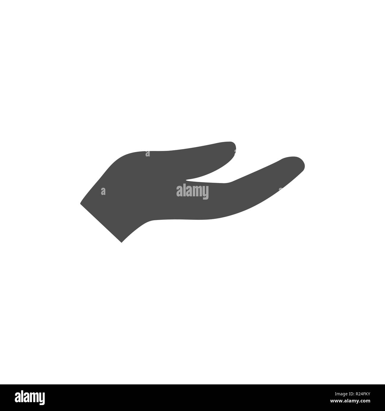 Open hand icon. Vector illustration Flat Stock Vector Image & Art - Alamy