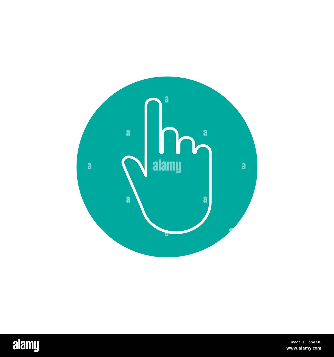 Click sign. Vector illustration Flat design Stock Vector Image & Art ...