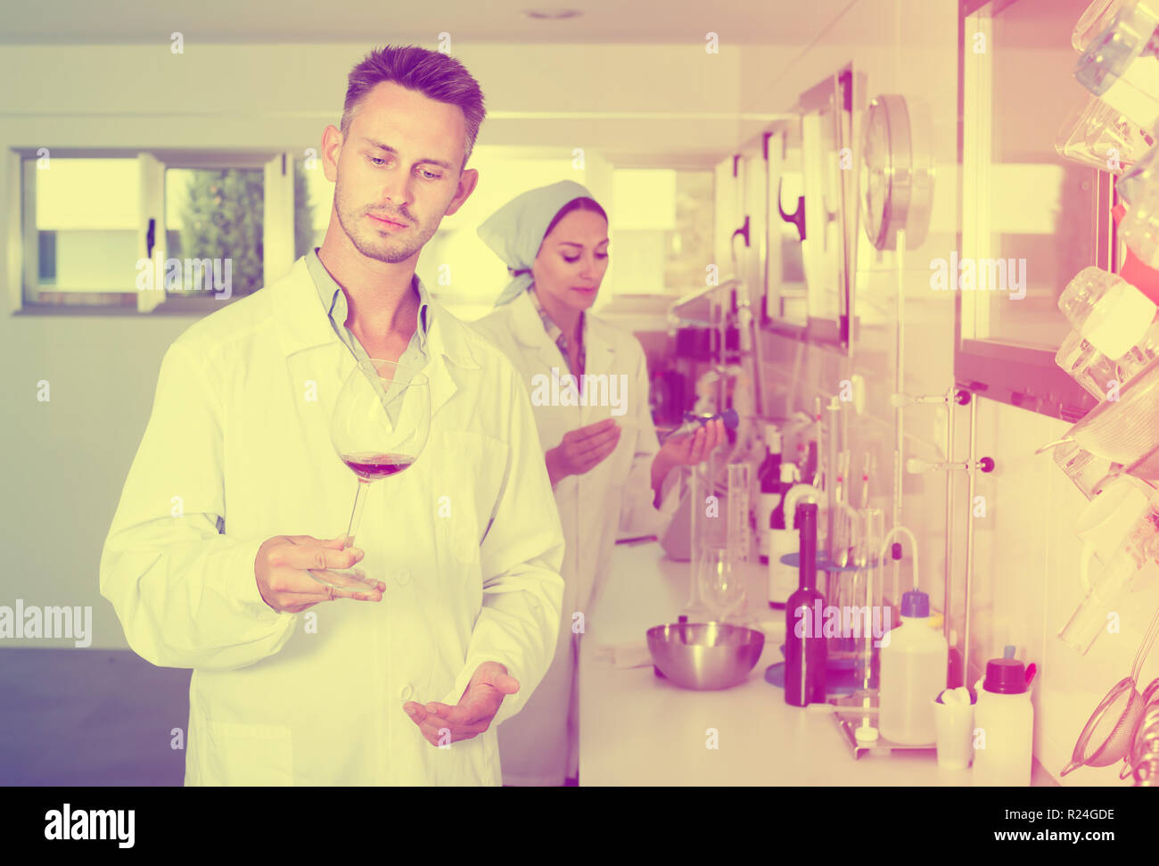 Wine testing laboratory hi-res stock photography and images - Alamy