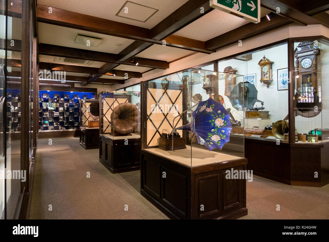 Gramophone collection at the Aoyagi Samurai Manor museum in Kakunodate ...