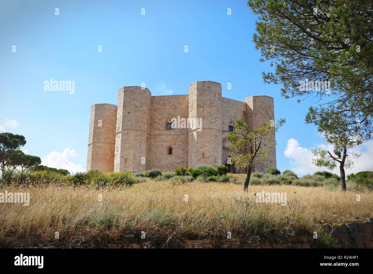 Castel del Monte, Italy - July 2014: castle in Andria, Apulia region ...