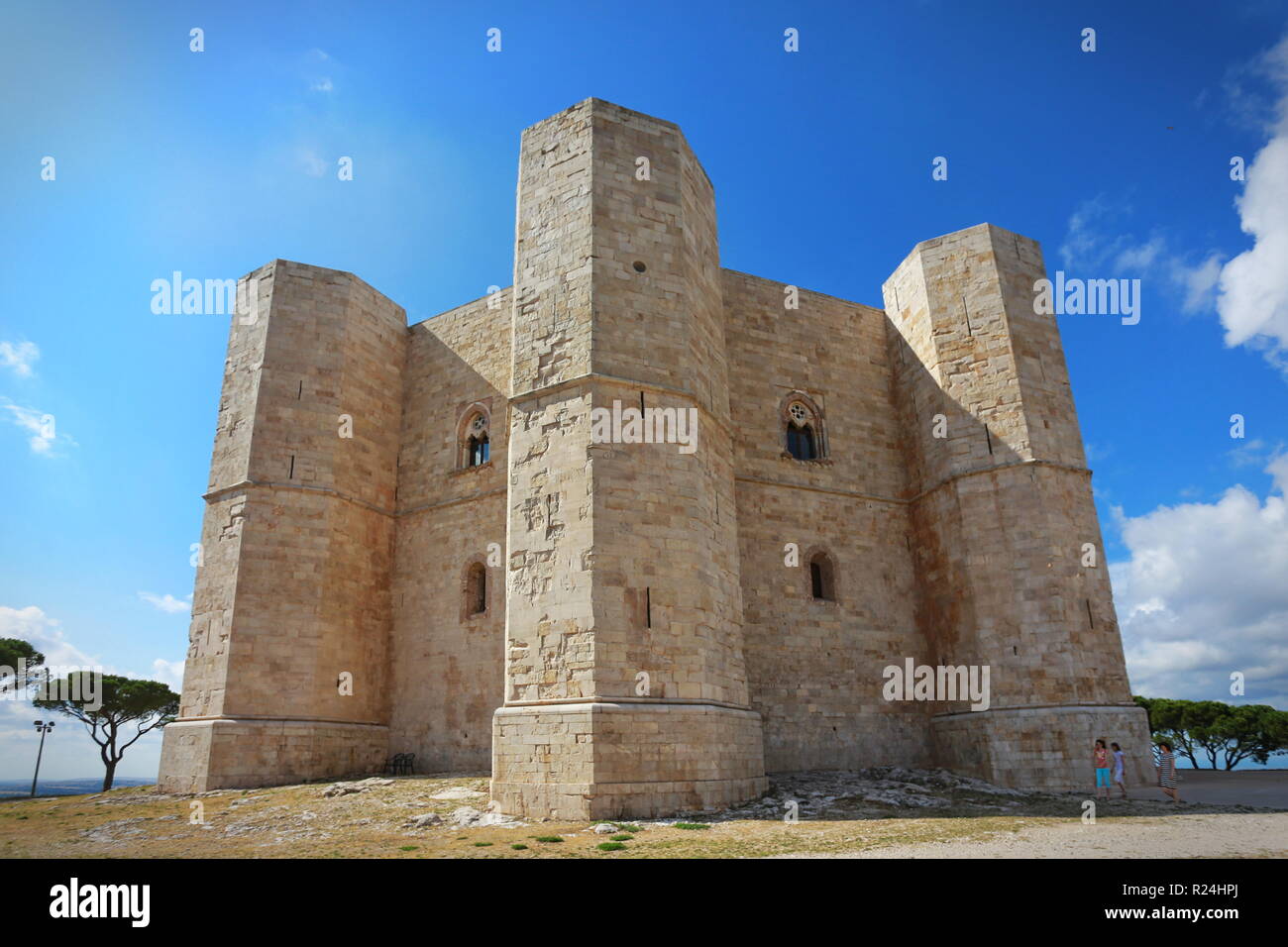 Castel del Monte, Italy - July 2014: castle in Andria, Apulia region ...