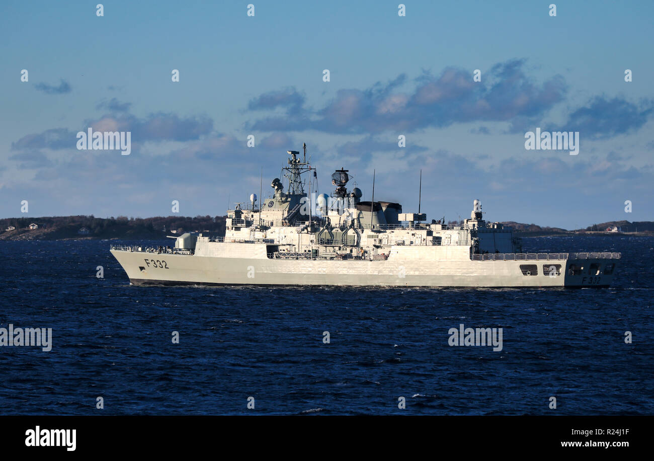 The Portuguese MEKO 200 frigate NRP Corte Real Stock Photo - Alamy