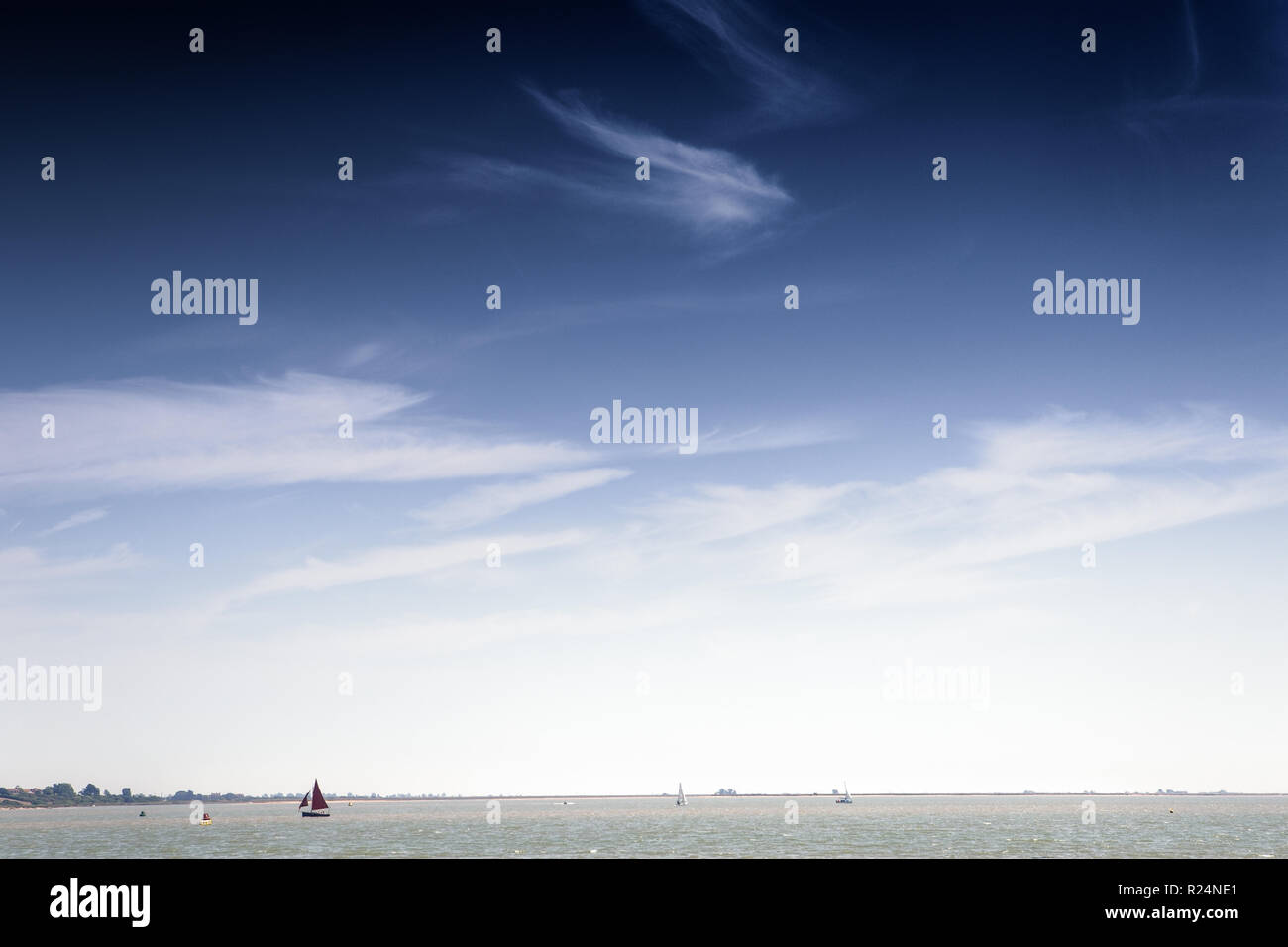 landscape images taken from a walk around the island of east mersea in ...