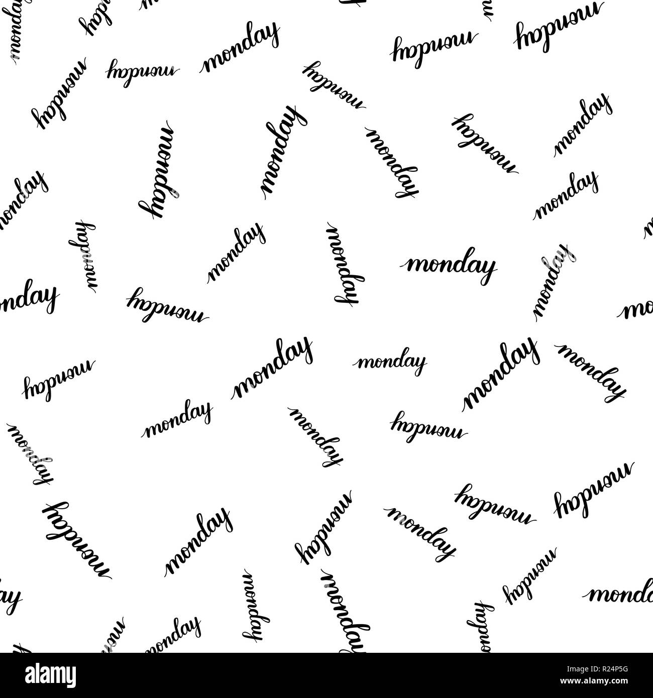 Monday white Black and White Stock Photos & Images - Alamy