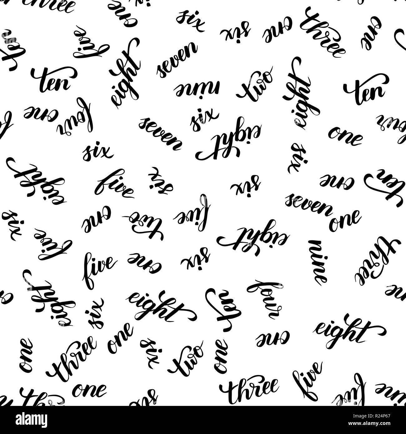 Calligraphy numbers hi-res stock photography and images - Alamy