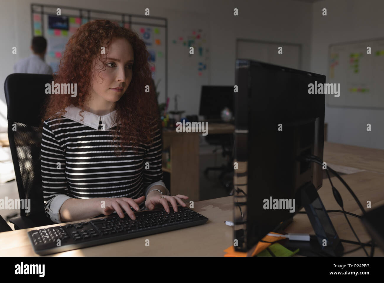 Female desktop hi-res stock photography and images - Alamy