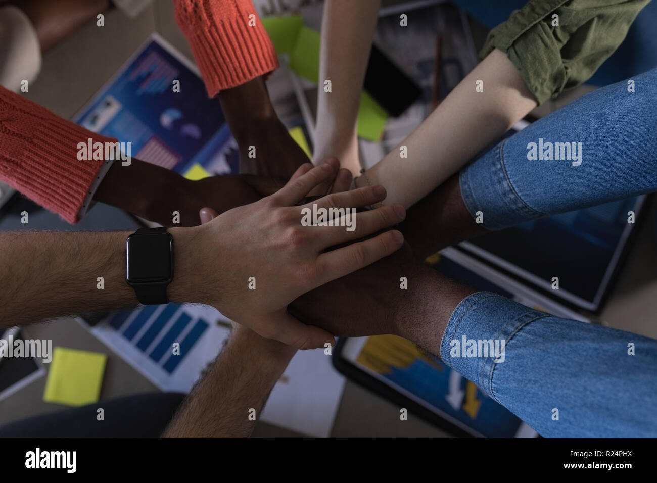 Stack hands hi-res stock photography and images - Alamy