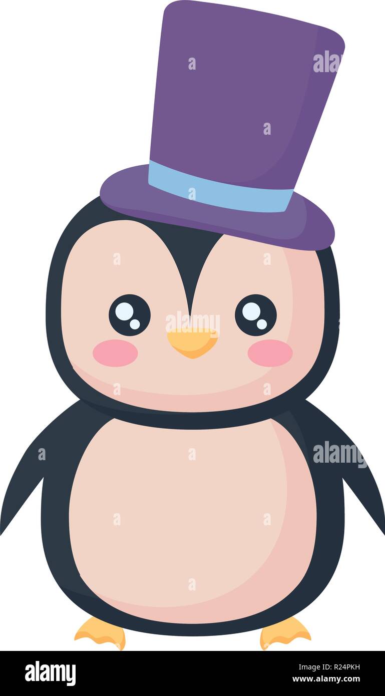 christmas penguin icon over white background, vector illustration Stock ...