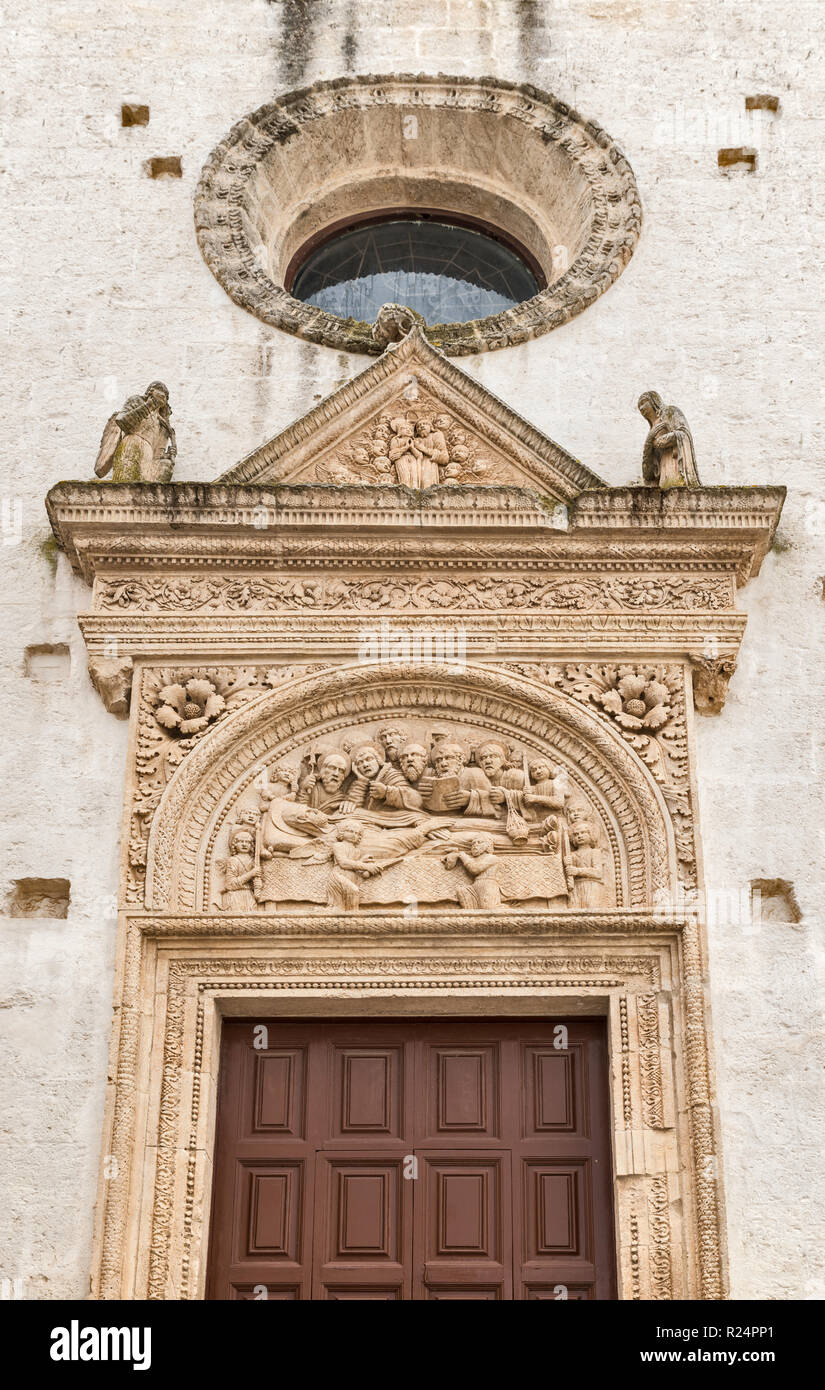 Portal at Chiesa dello Spirito Santo, 17th century church in historic ...