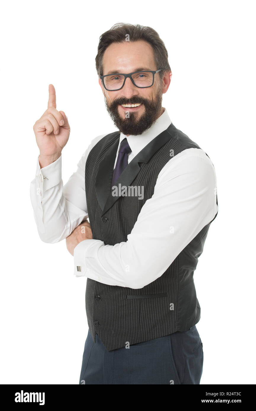 Check out financial advisor. Business advisor manager show direction ...