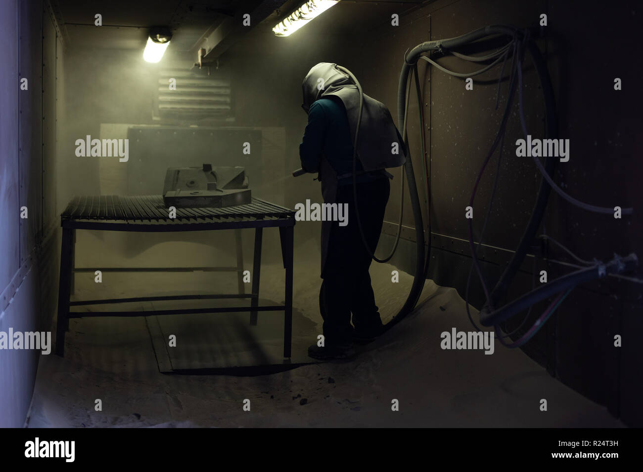 Working in the workshop hi-res stock photography and images - Alamy