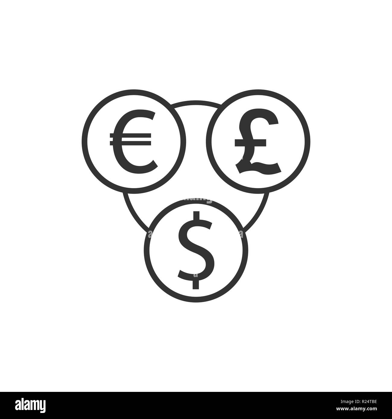 Foreign investment illustration Black and White Stock Photos & Images ...