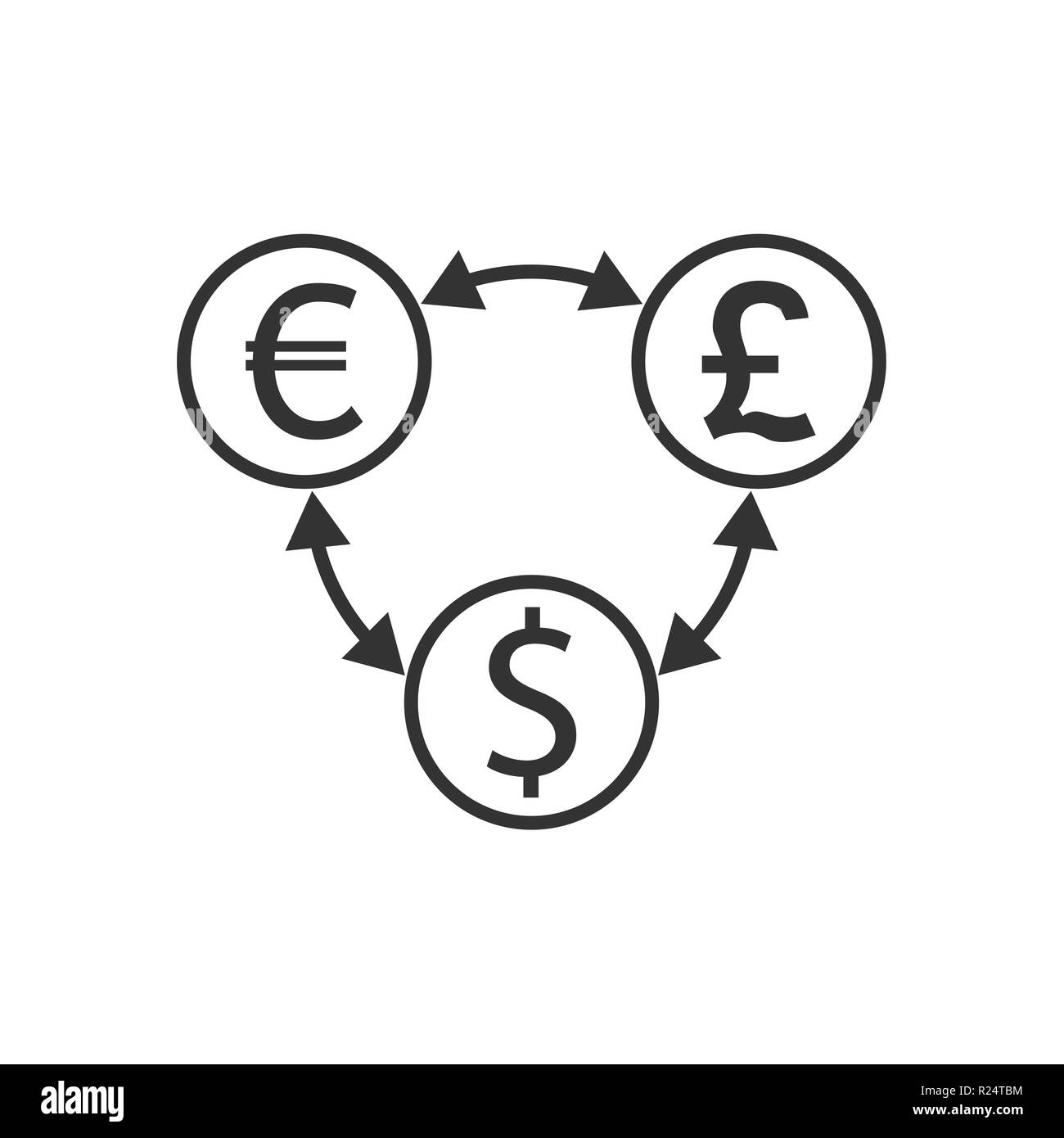 Exchange icon. Vector illustration flat design Stock Vector Image & Art ...