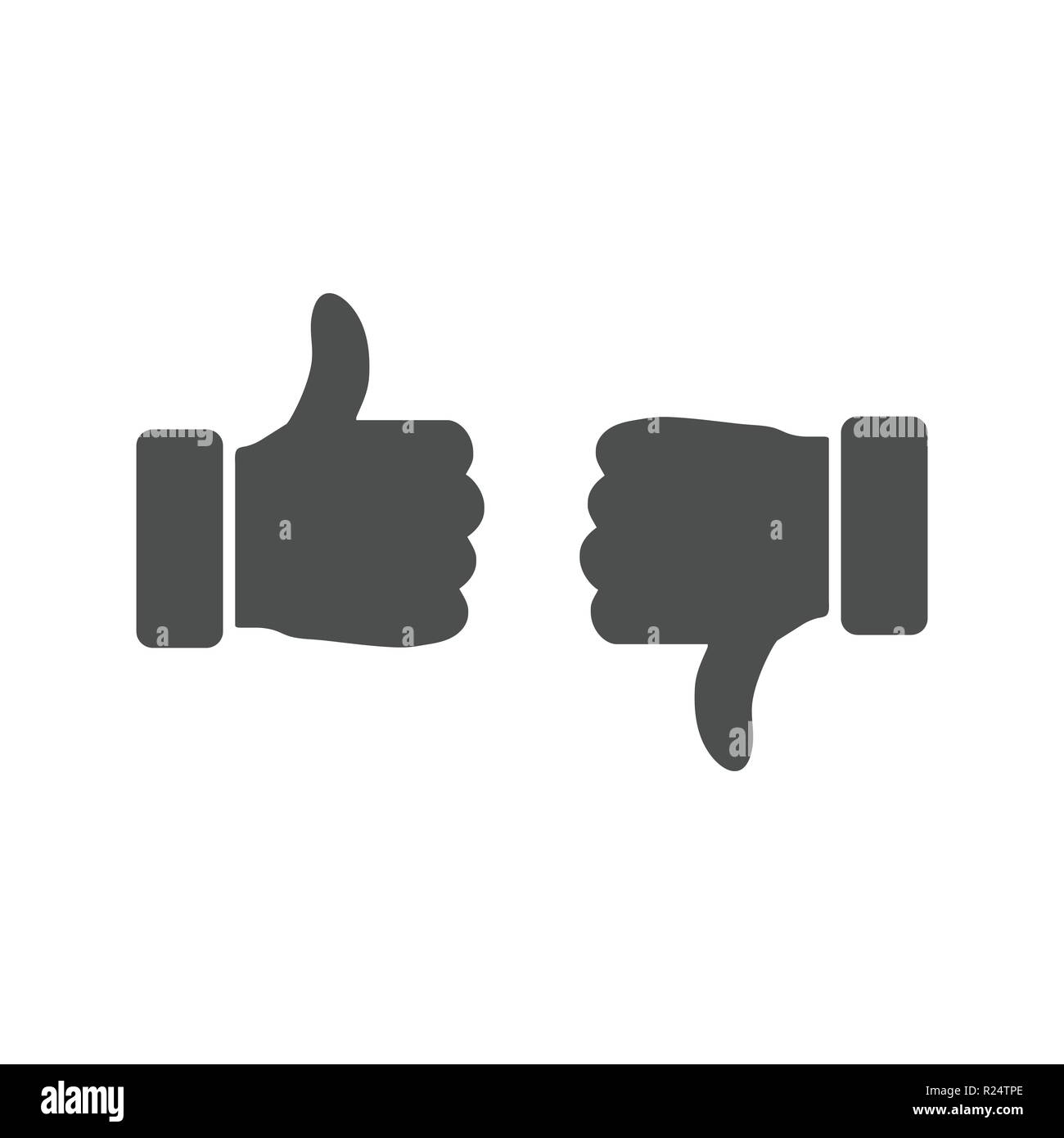 Hand like icon. Flat design vector Stock Vector Image & Art - Alamy