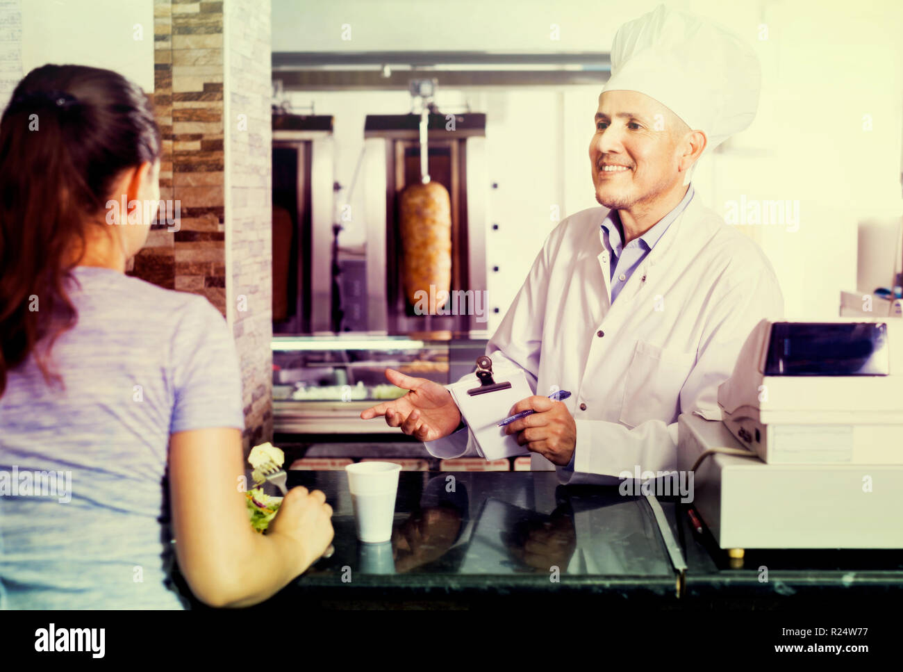 Collecting order restaurant hi-res stock photography and images - Alamy