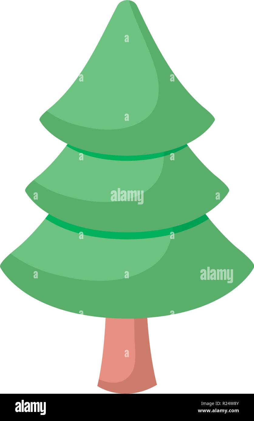 pine tree over white background, vector illustration Stock Vector Image ...