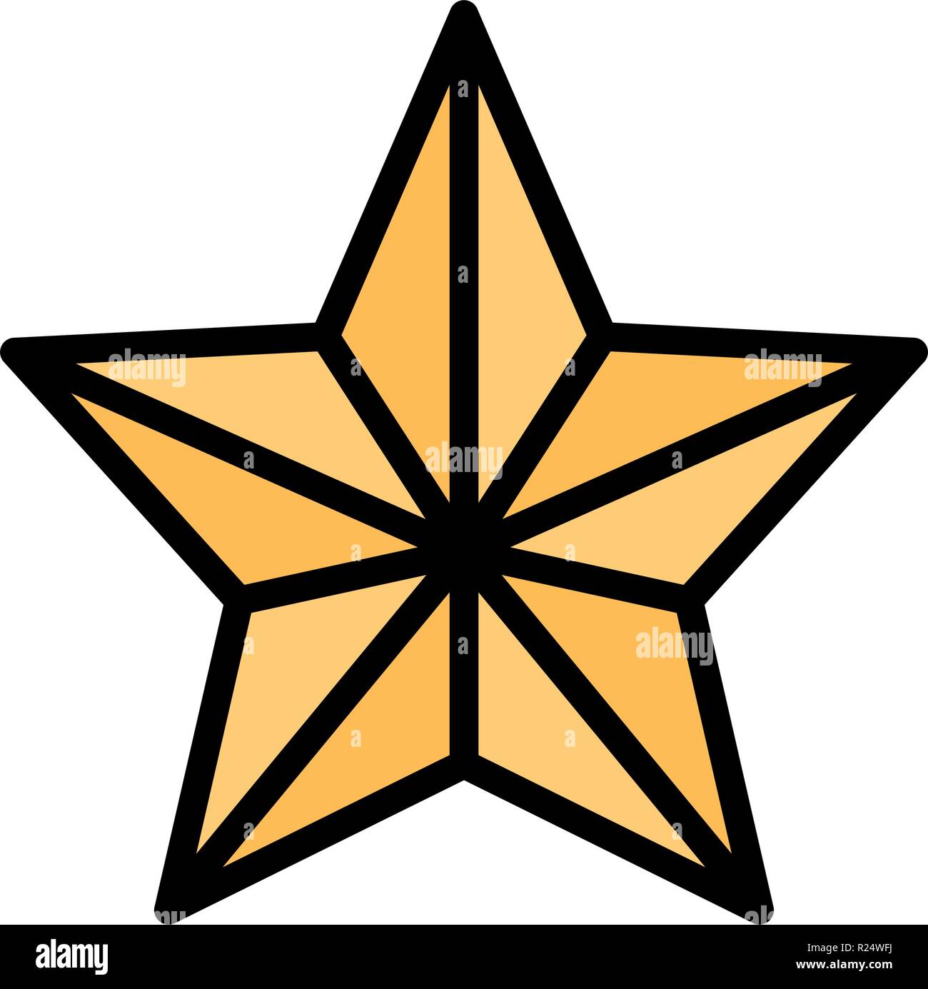 star icon over white background, vector illustration Stock Vector Image ...