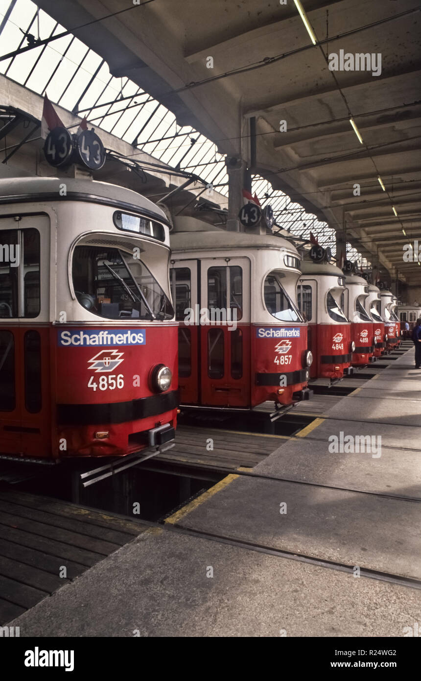 Wien, Strassenbahnremise Hernals - Vienna, Tramway Depot Stock Photo ...