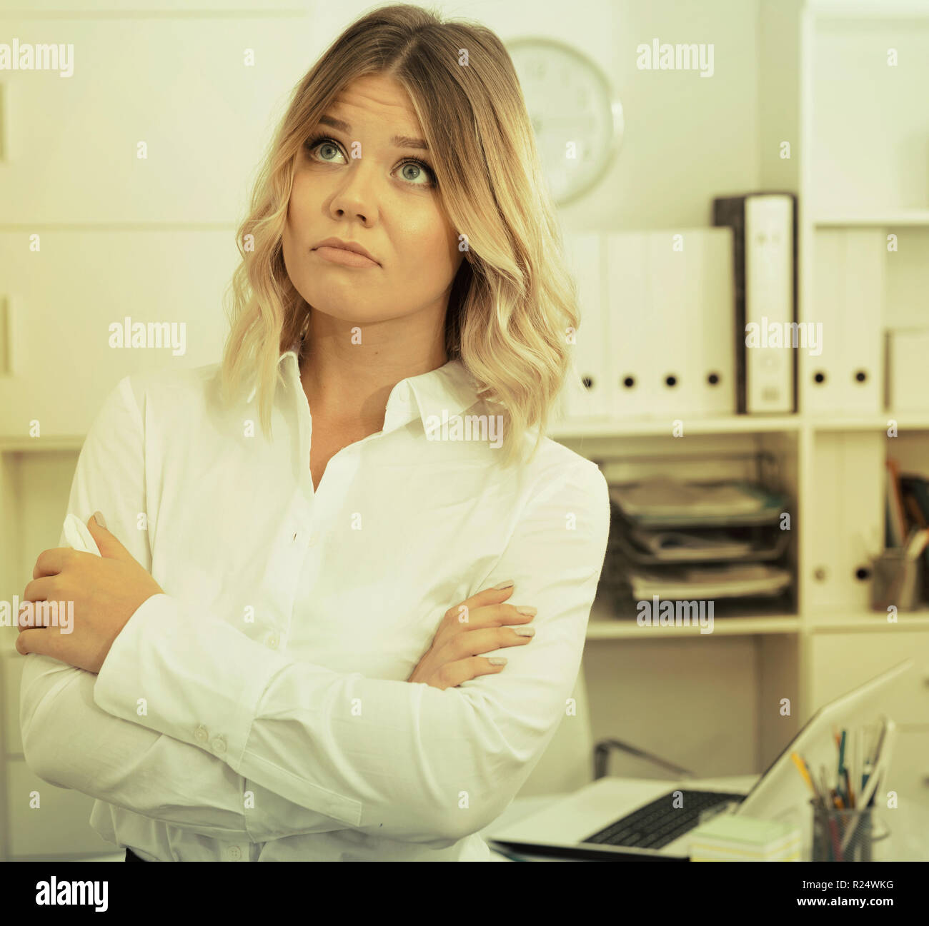 Looking computer wistful hi-res stock photography and images - Alamy