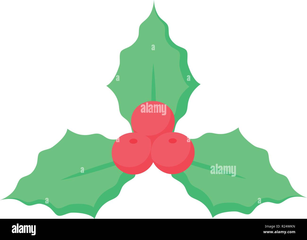 Mistletoe icon over white background, vector illustration Stock Vector ...