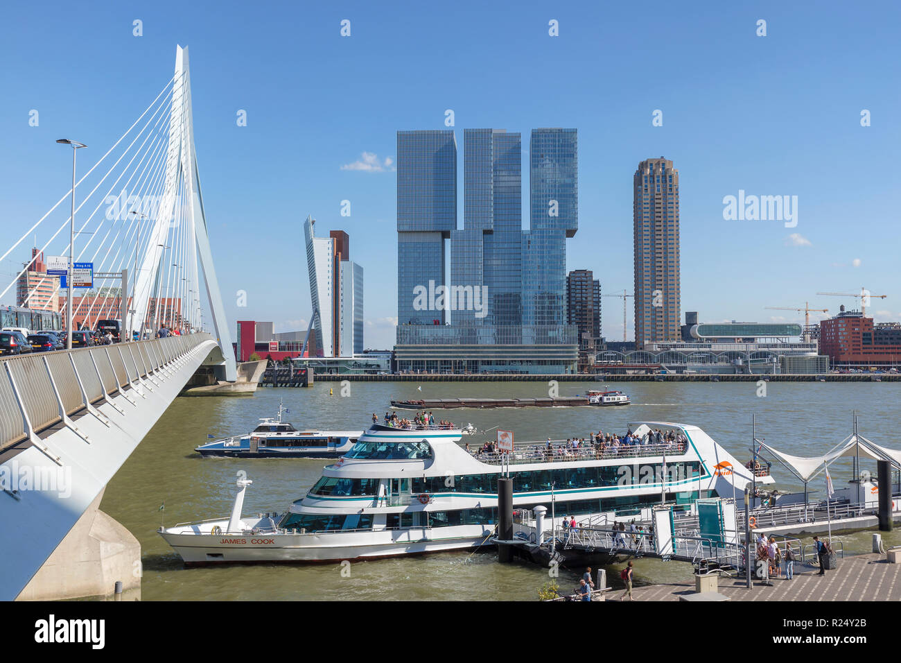 The Nieuwe Maas River In Rotterdam, Netherlands Stock Photo - Alamy