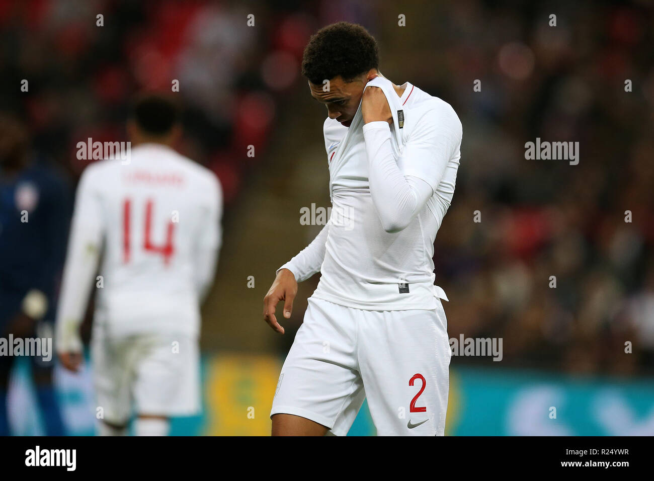 London, UK. 15th Nov 2018. Trent Alexander-Arnold of England ...
