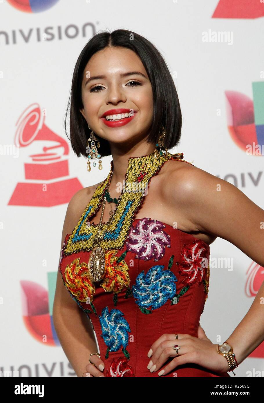 Las Vegas, NV, USA. 15th Nov, 2018. Angela Aguilar in the press room ...