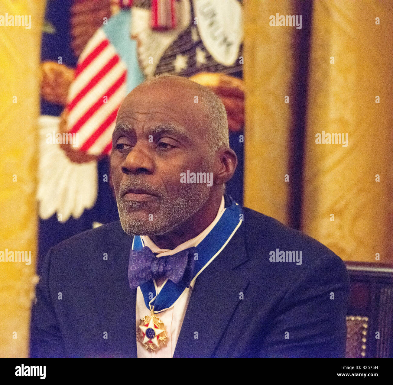 Washington, DC November 16 ,2018: President Donald J Trump presents the ...